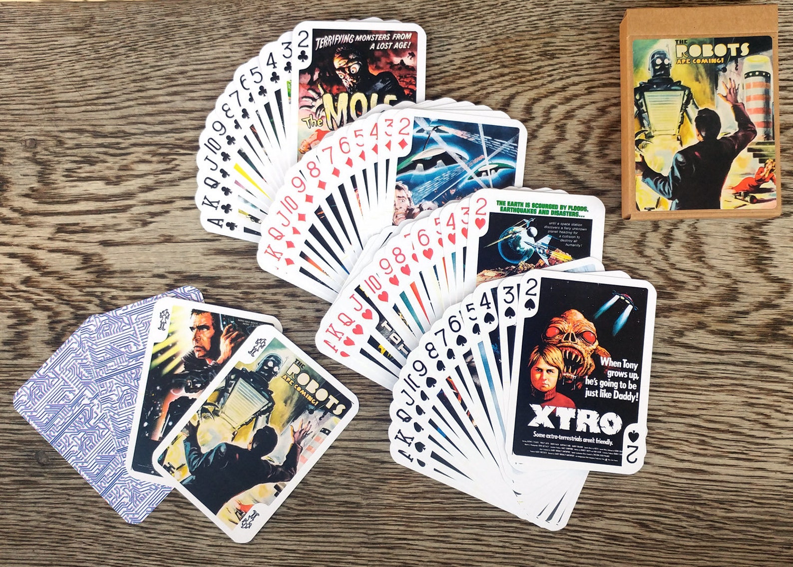 SCI FI Playing Cards poker Deck 54 Cards All Different | Etsy