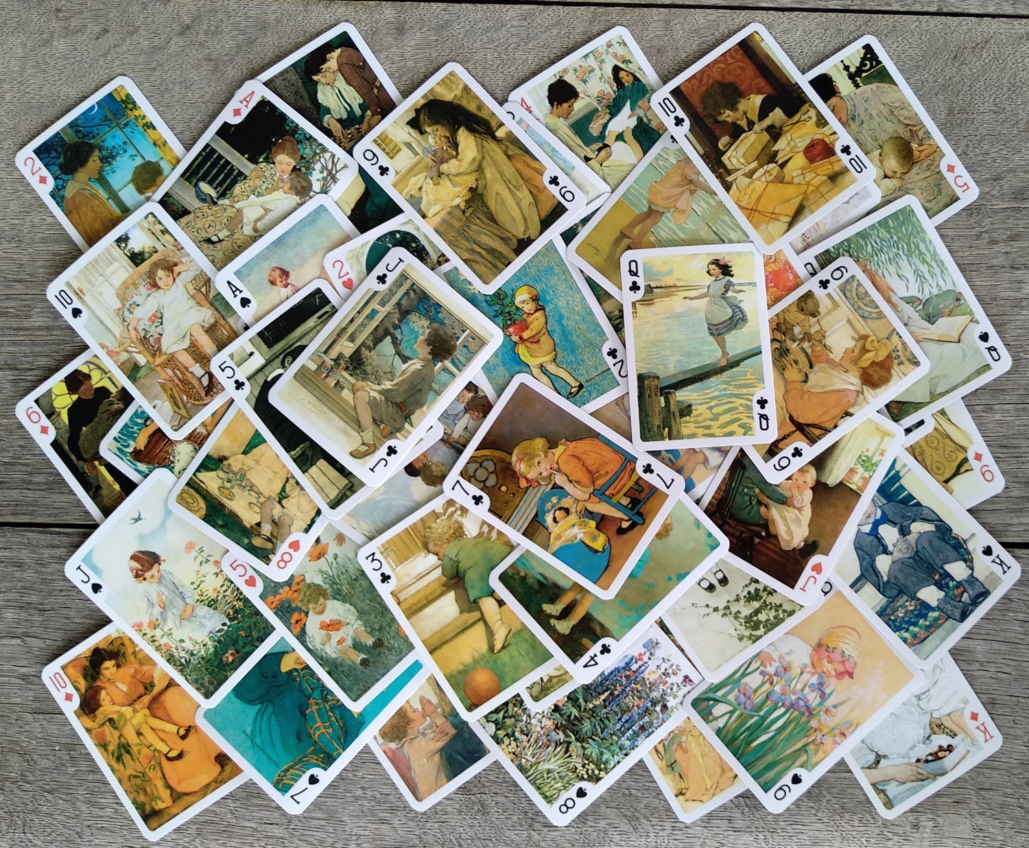 CUTE KIDS Playing Cards poker Deck 54 Cards All Different - Etsy