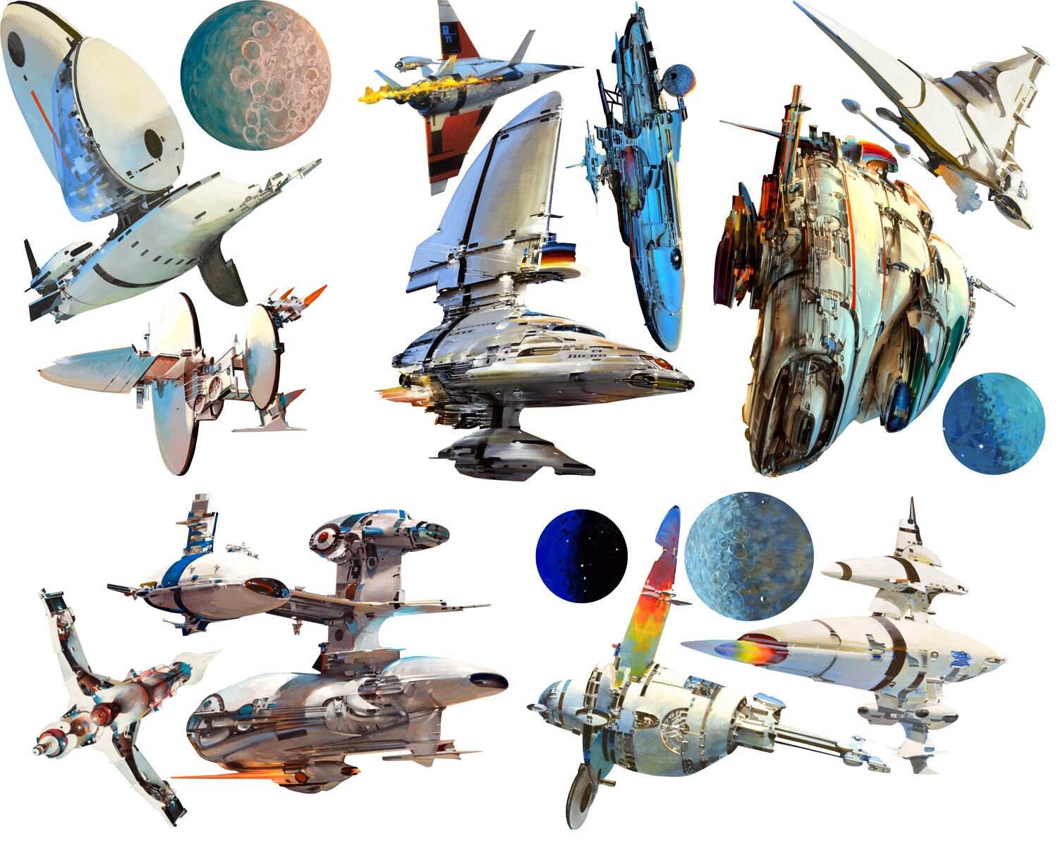 VINTAGE SCI-FI Large Vinyl Stickers over 20 Large Stickers | Etsy