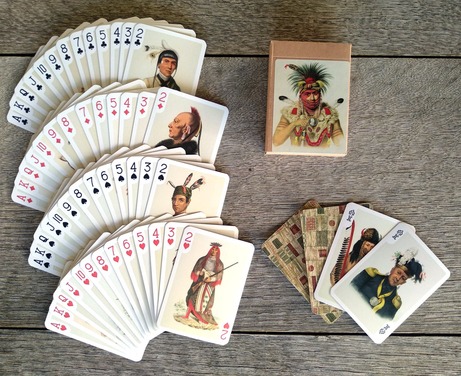 NATIVE AMERICANS Playing Cards Poker Deck 54 Cards All - Etsy España