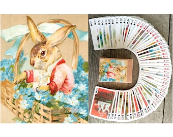 Adorable White Rabbits Poker Playing Cards Deck - Etsy