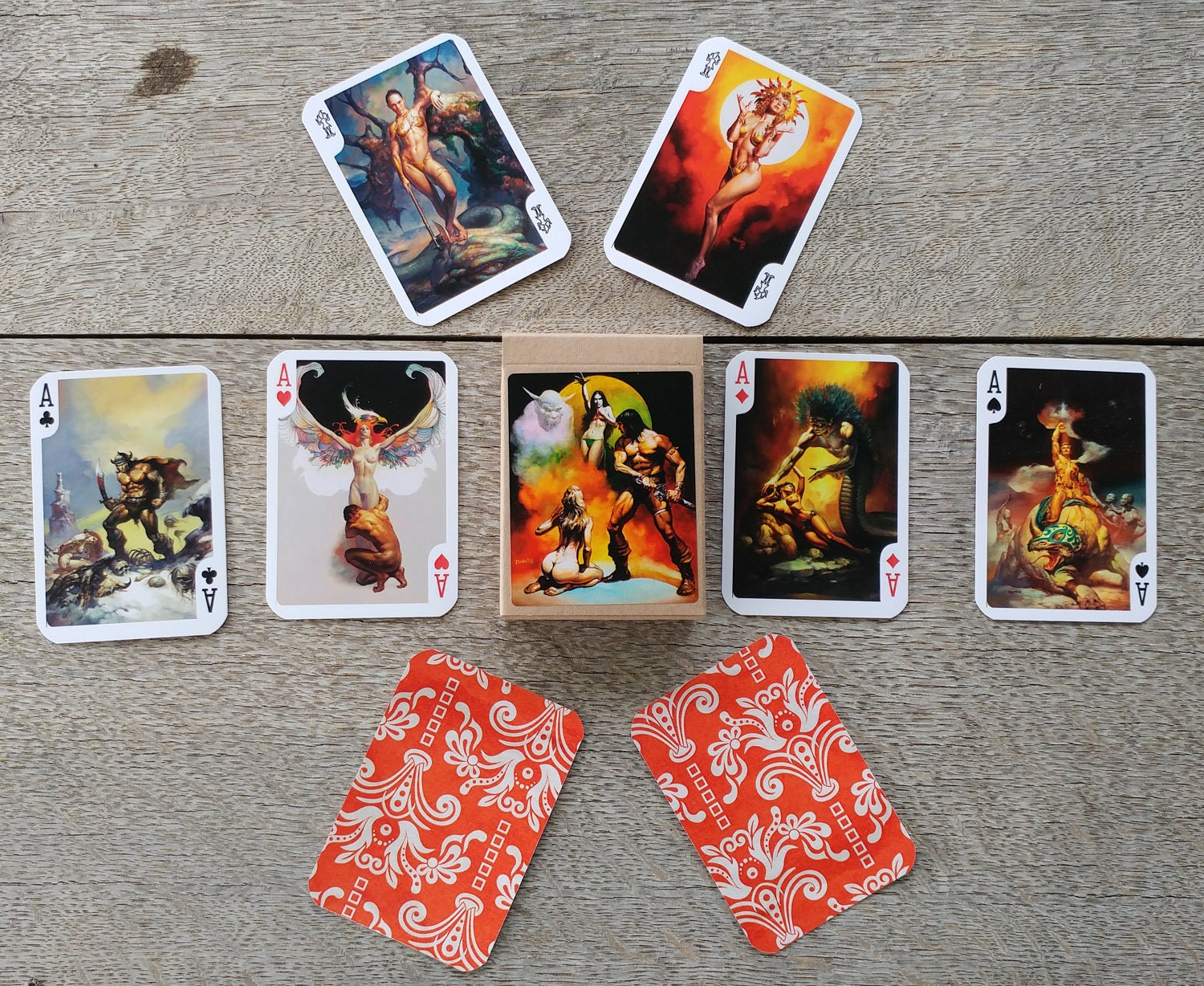 FANTASY Playing Cards Poker Deck 54 Cards All Different | Etsy