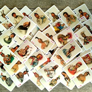 NATIVE AMERICANS Playing Cards poker Deck 54 Cards All Different ...