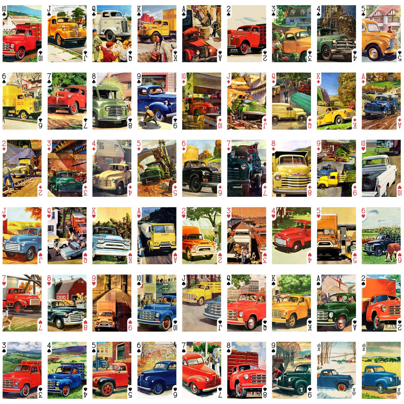 CLASSIC STUDEBAKER CARS Playing Cards poker Deck 54 Cards All Different ...