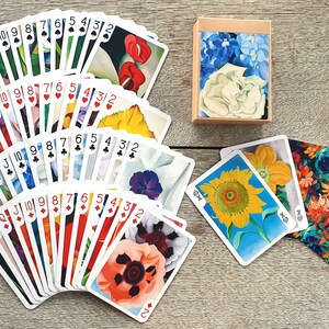 AWESOME FLOWERS Playing Cards poker Deck 54 Cards All Different Vintage ...