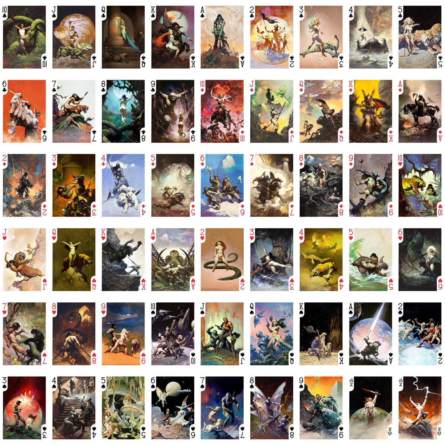 FANTASY SCI FI Playing Cards poker Deck 54 Cards All - Etsy Australia