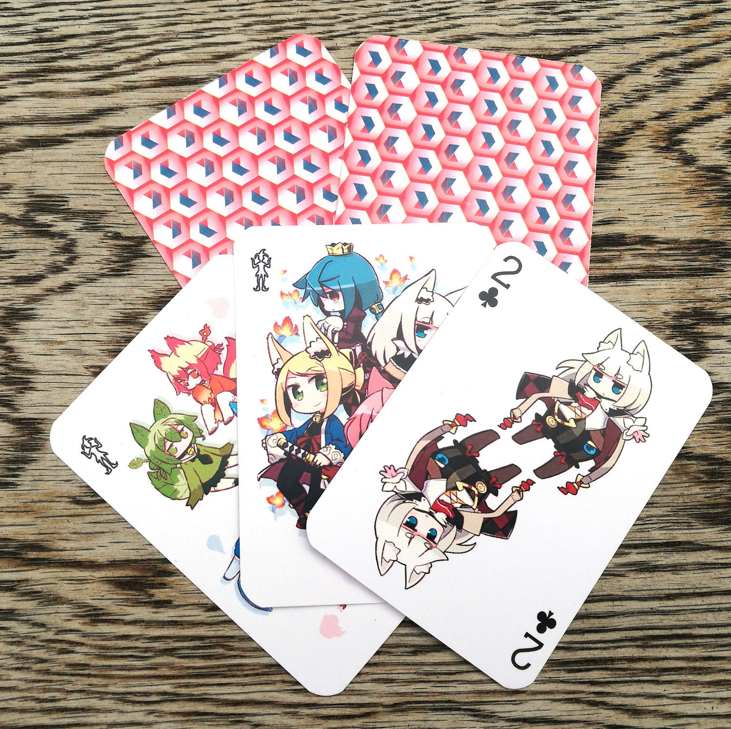 KAWAII ANIME Playing Cards poker Deck 54 Cards All Different - Etsy