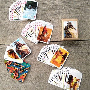 NATIVE AMERICANS Playing Cards poker Deck 54 Cards All Different Retro ...