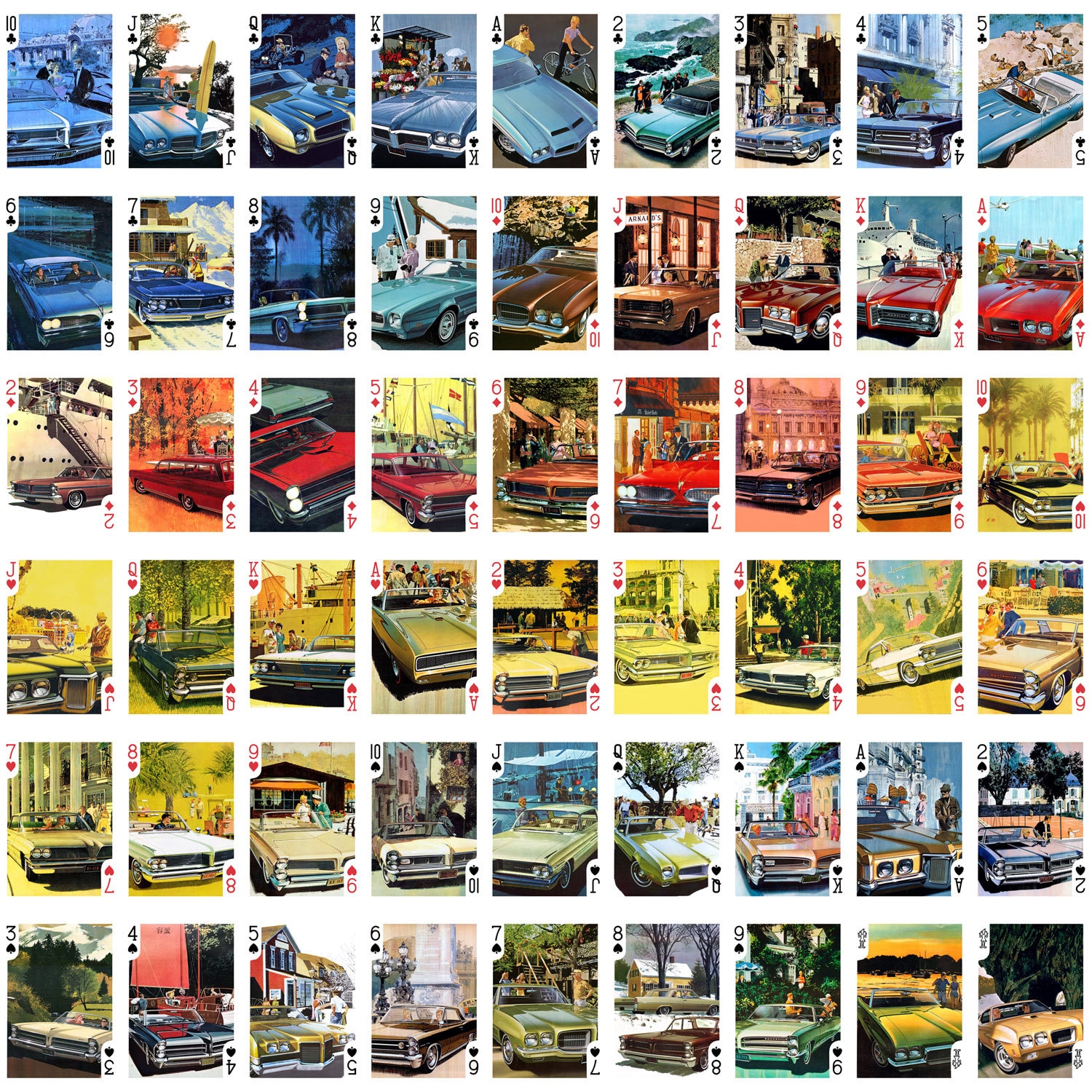 CLASSIC DODGE CARS Playing Cards poker Deck 54 Cards All - Etsy