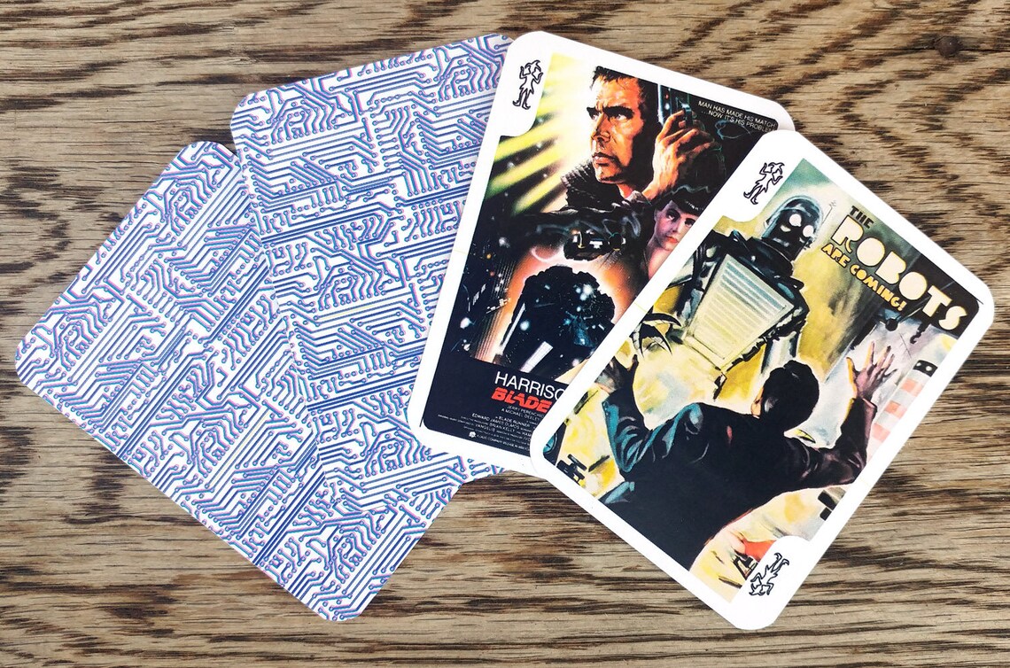 SCI FI Playing Cards poker Deck 54 Cards All Different | Etsy