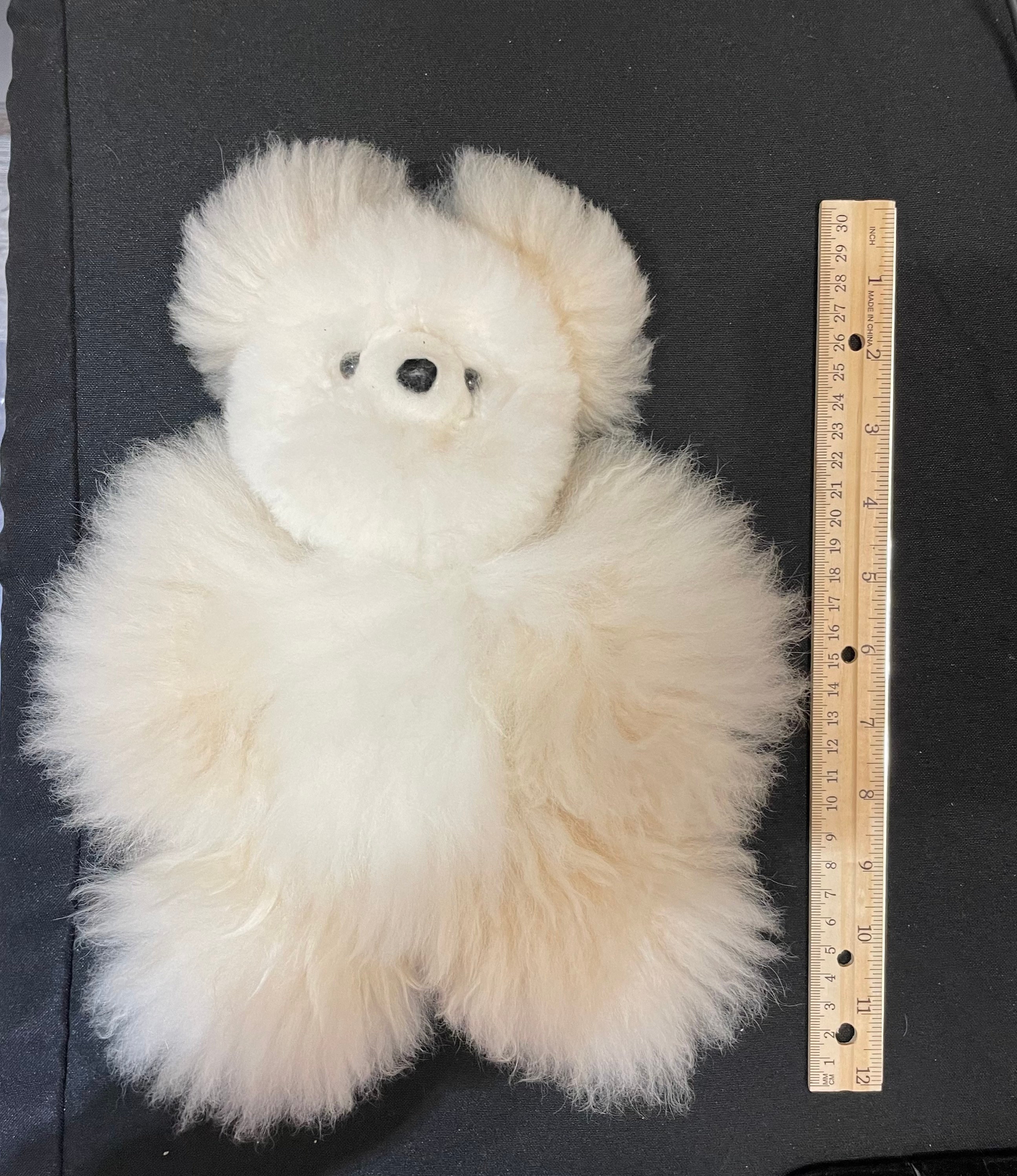 Baby Alpaca Stuffed Bear Animal Real Fur Stuffed Animal - Etsy