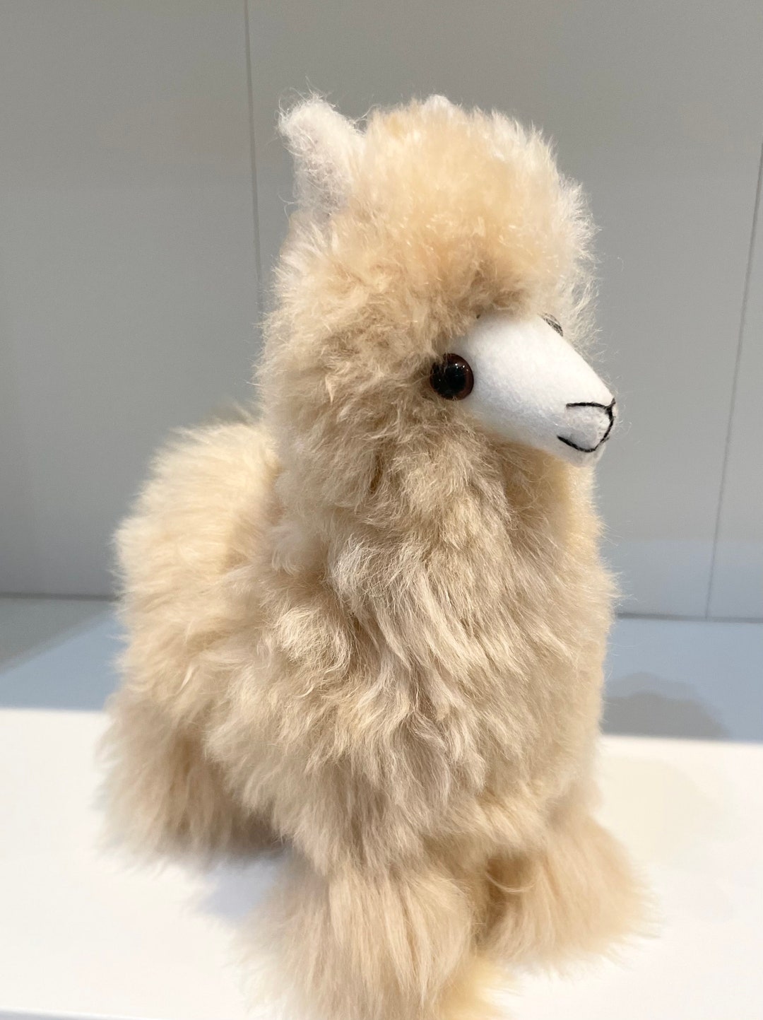 Baby Alpaca Llama, stuffed animal, handmade, Llama toy, color beige ...