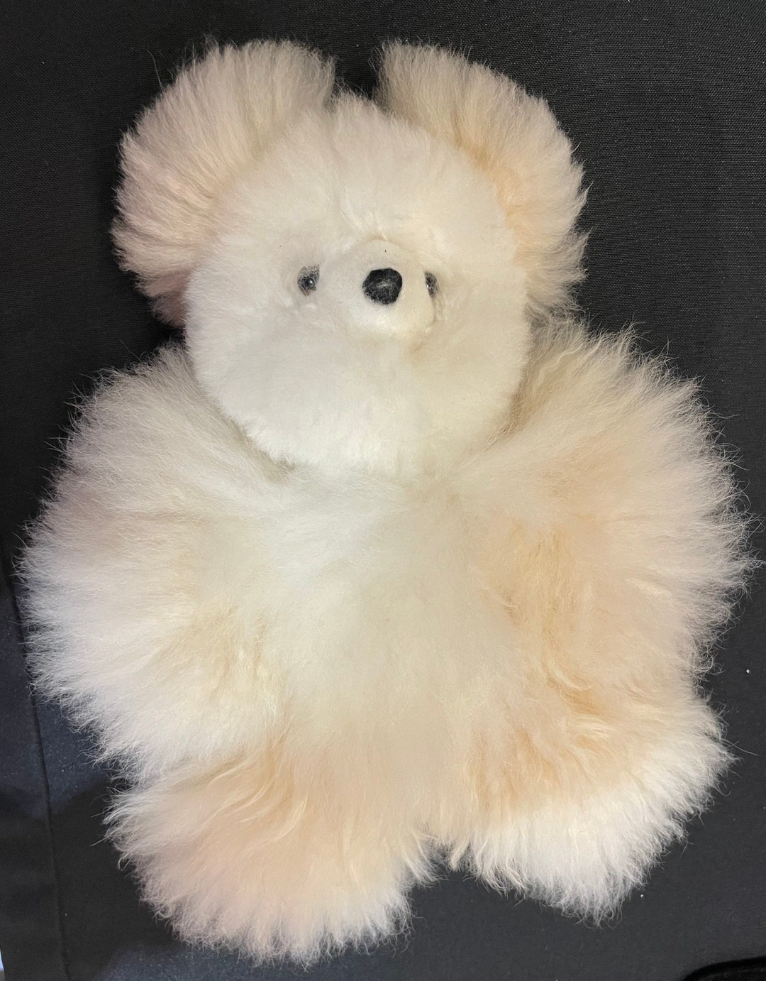 Baby Alpaca Stuffed Bear Animal Real Fur Stuffed Animal - Etsy