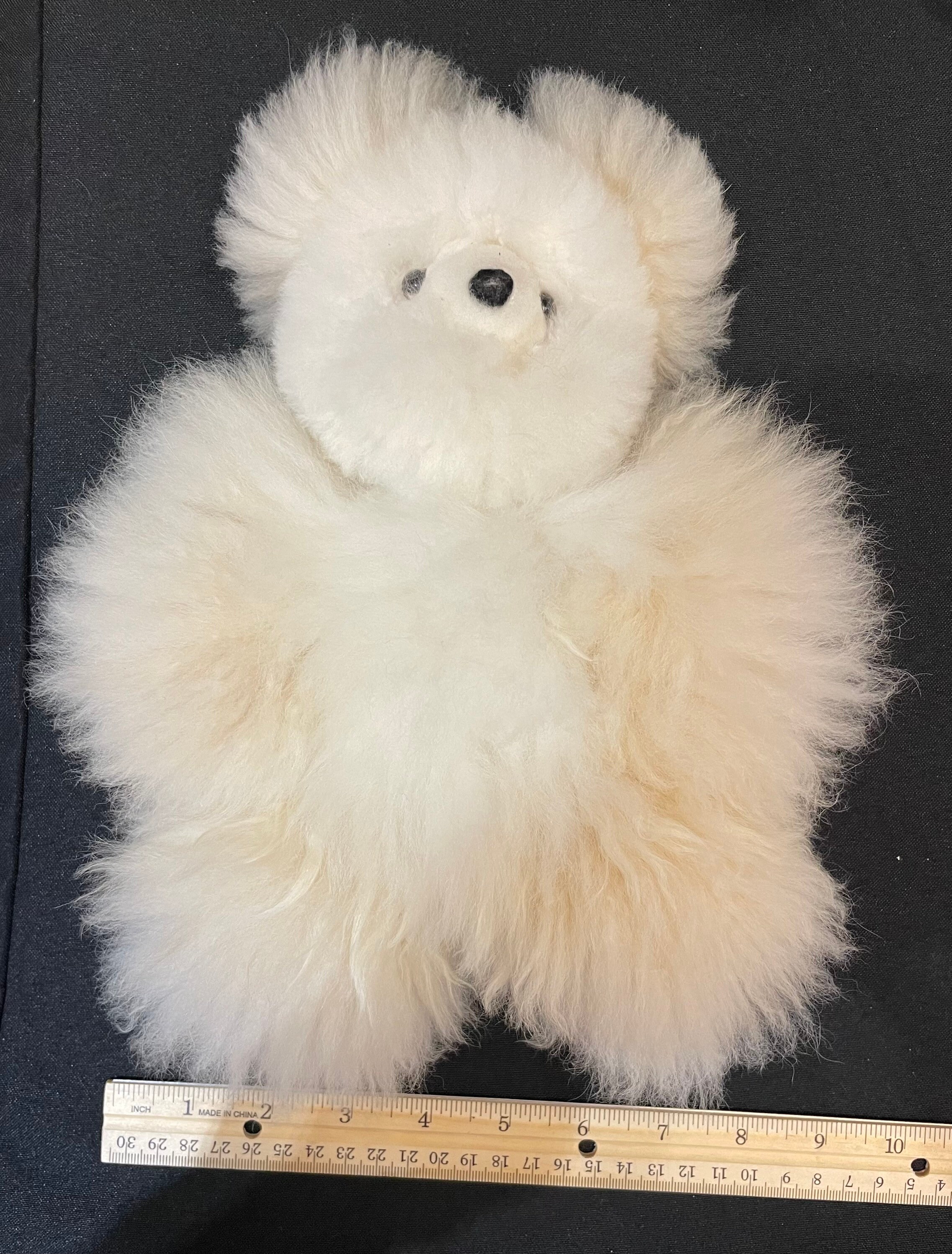 Baby Alpaca Stuffed Bear Animal Real Fur Stuffed Animal - Etsy