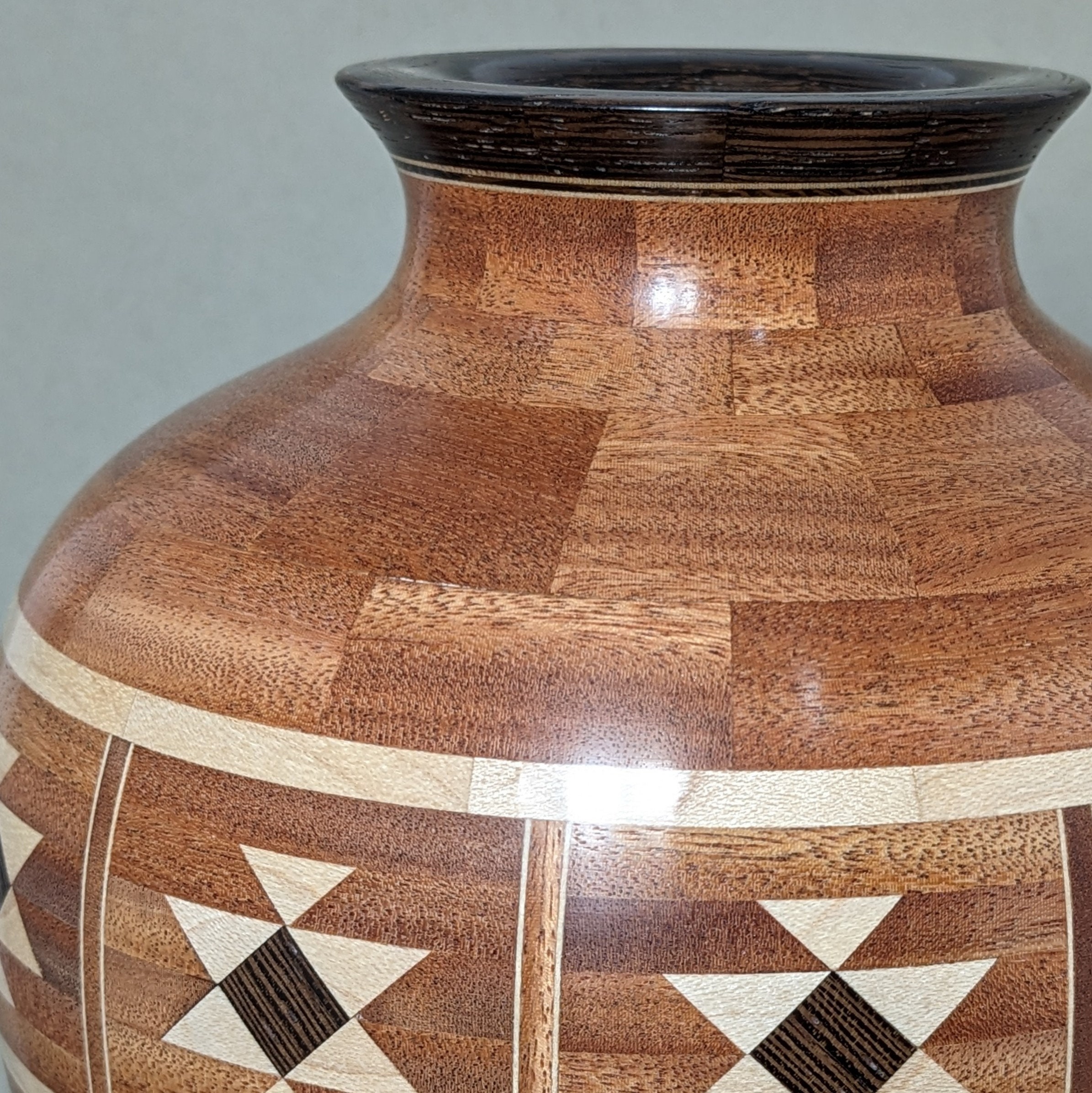 Segmented Wooden Vase - Etsy