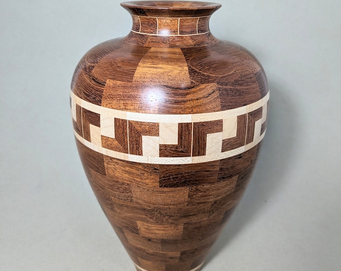 Segmented Wooden Vase - Etsy