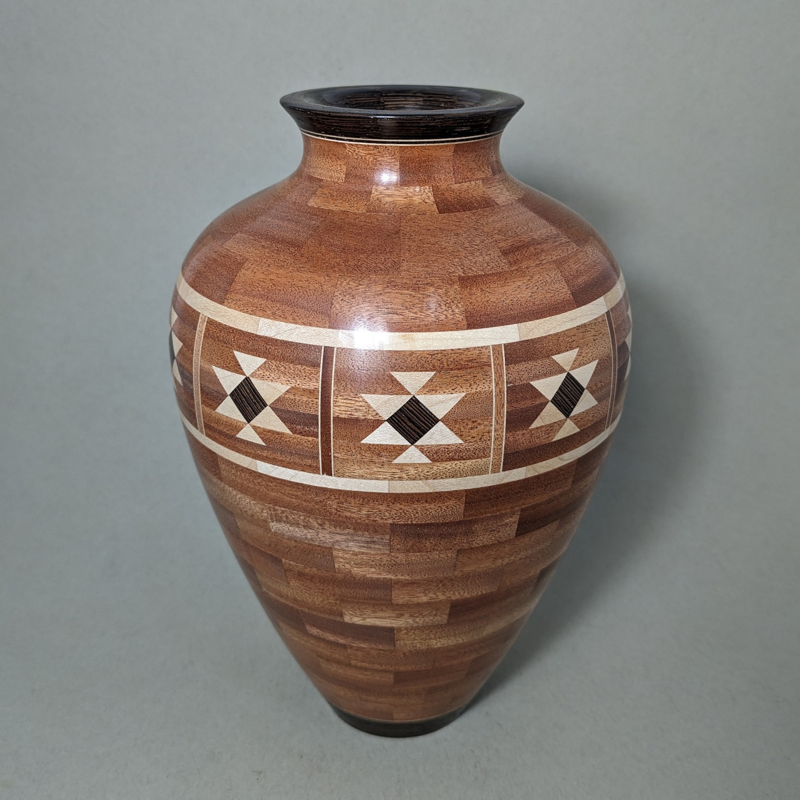 Segmented Wooden Vase - Etsy