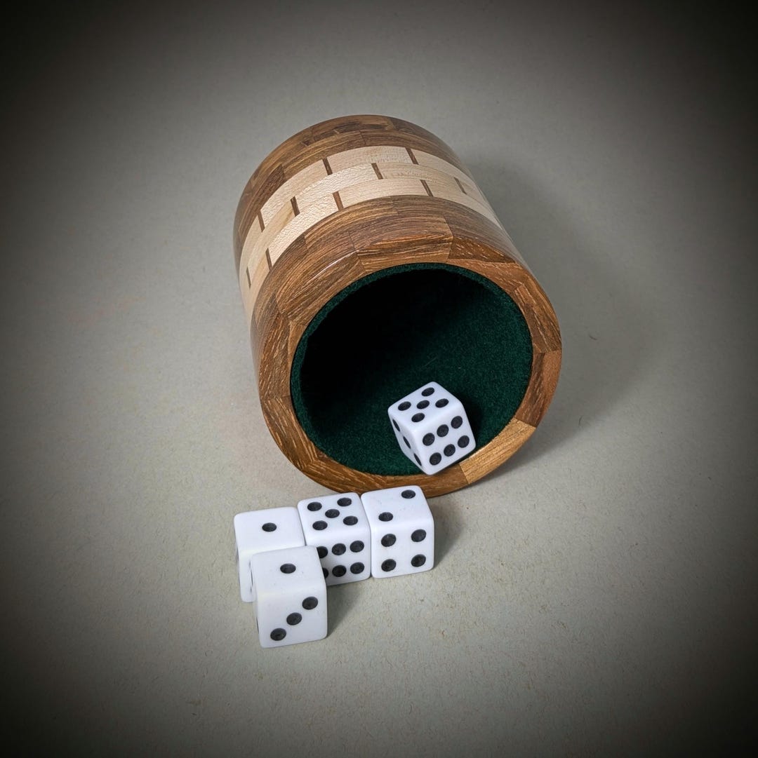 Handcrafted Wooden Dice Cup - Etsy