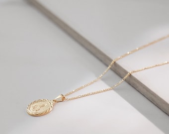 Mary Coin Necklace - Etsy