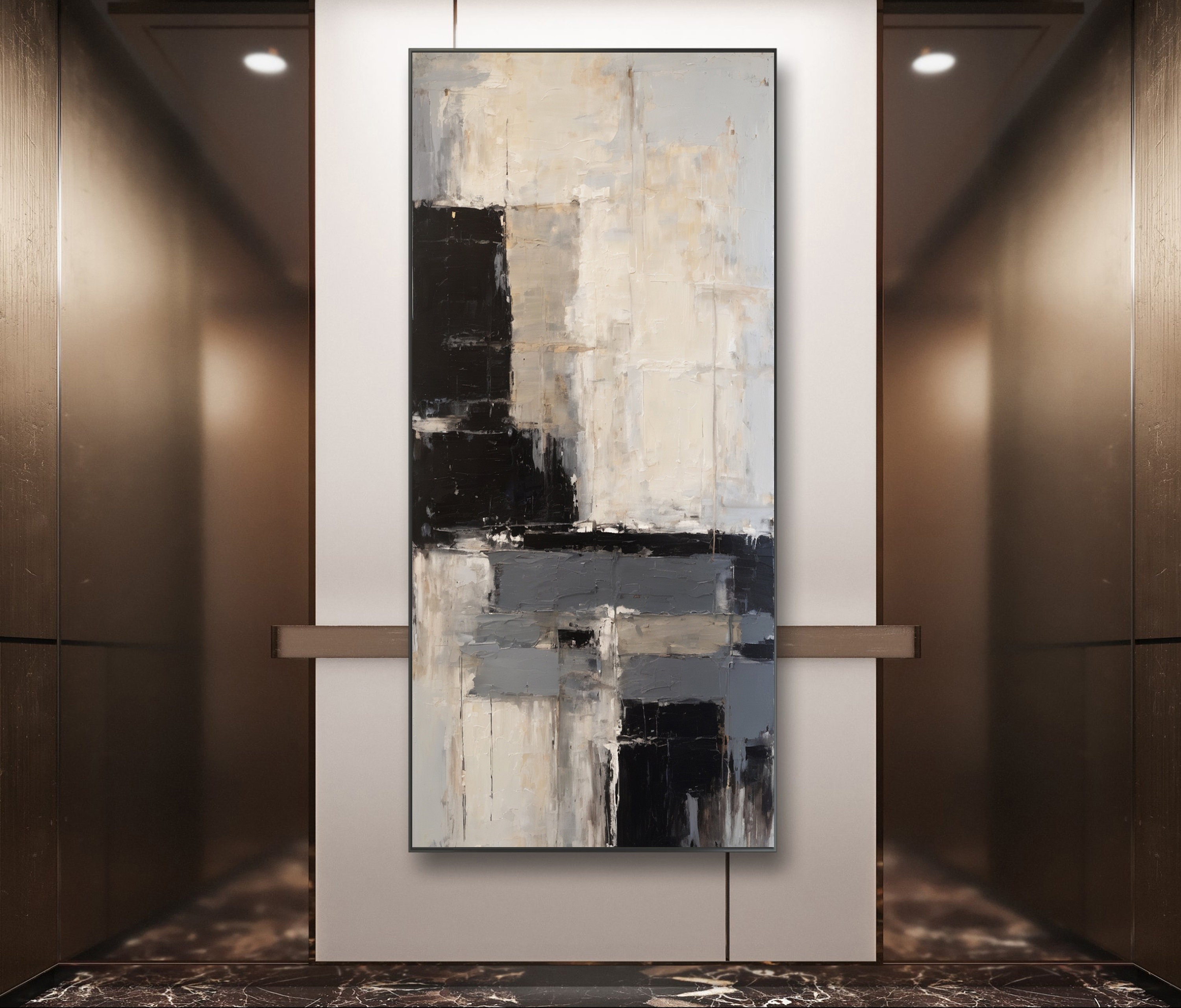 Black and White Wall Art for Hallway-modern Minimalist - Etsy