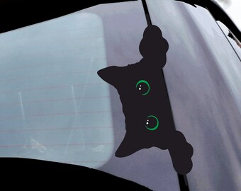 Cat Car Window Decal - Etsy UK