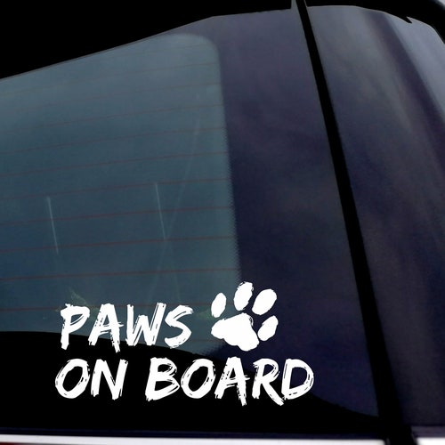 Dogs on Board Car Window Sticker Dog in Transit Sign Art - Etsy