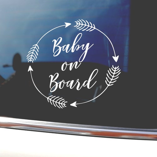 Baby on Board Car Decal / Vinyl Sticker With Dinosaur. Fun - Etsy Australia