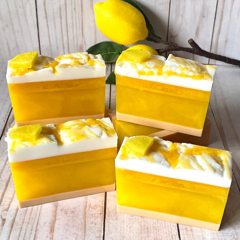 Lemon Cookie Bar Handcrafted Soap, Soap Bar, Dessert Soap, Glycerin ...
