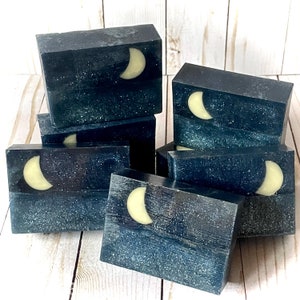 Moon Child Handcrafted Soap Soap Bar Moon Soap Night Sky - Etsy