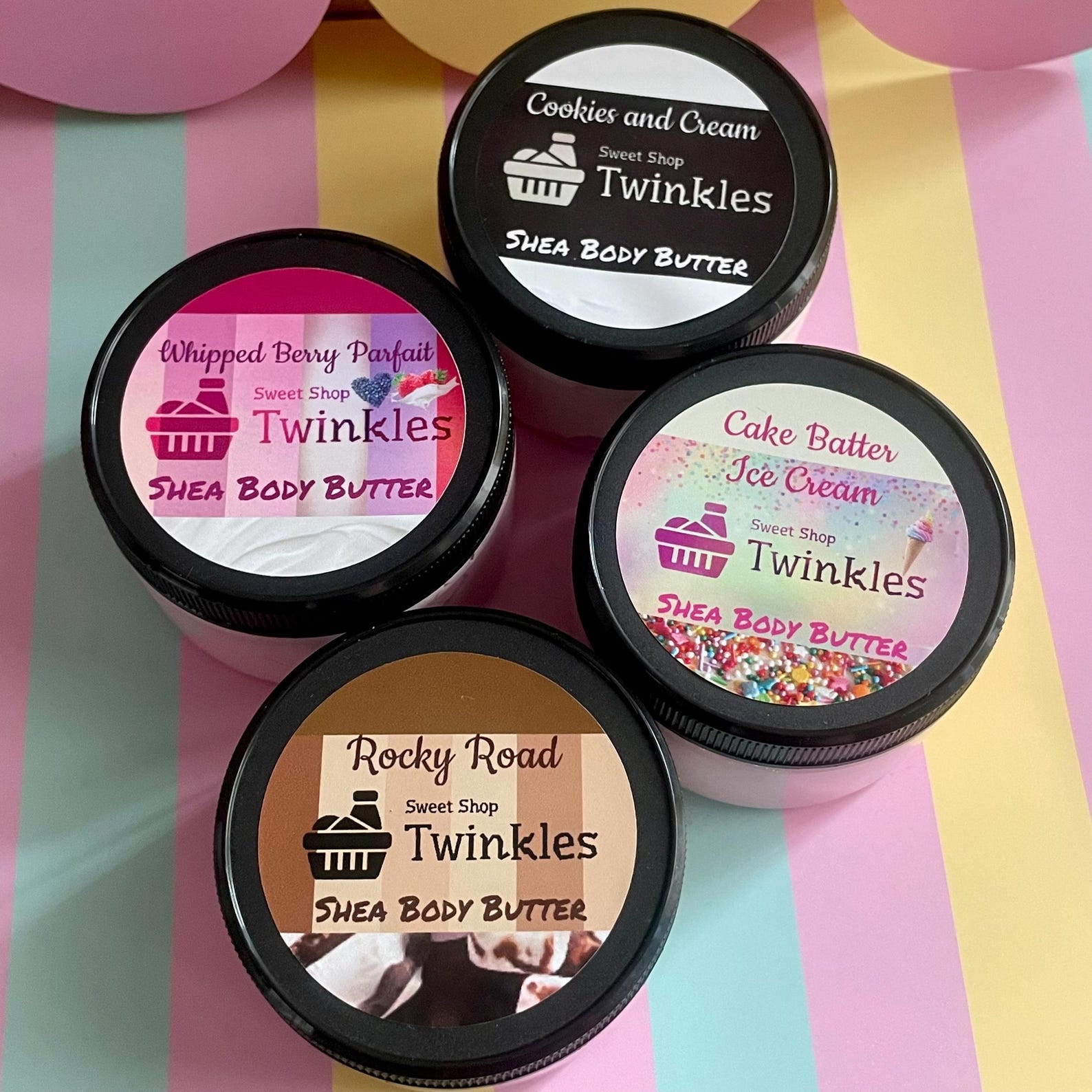 Ice Cream Parlor Shea Body Butter Collection: Gourmand Dessert Scents ...