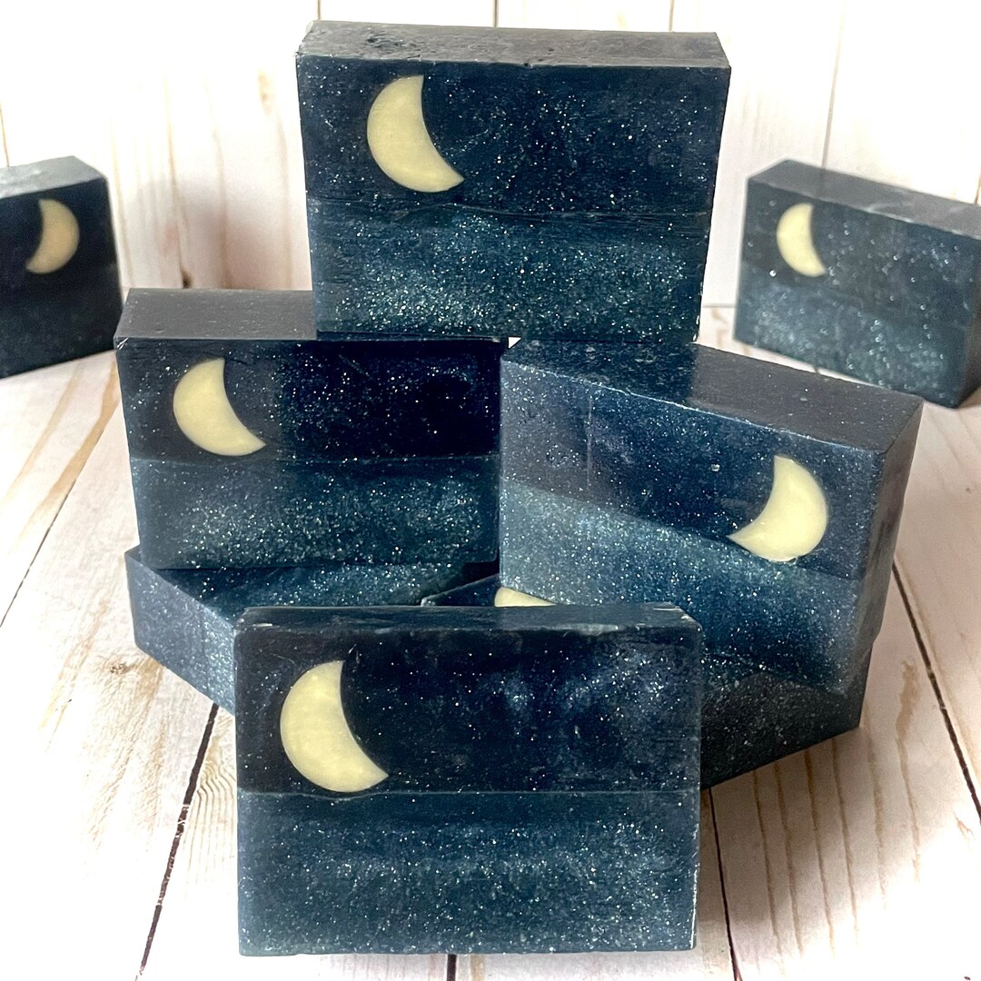 Moon Child Handcrafted Soap, Soap Bar, Moon Soap, Night Sky Soap, Fancy ...