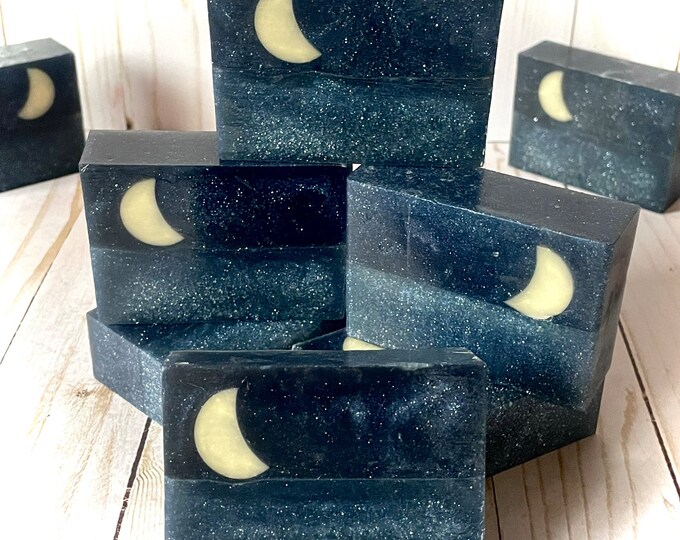 Moon Child Handcrafted Soap, Soap Bar, Moon Soap, Night Sky Soap, Fancy ...