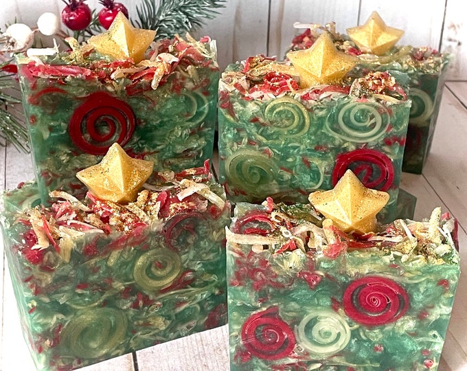 O’ Christmas Tree Handcrafted Soap, Glycerin Soap Bar, Christmas Soap ...