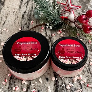 Peppermint Bark Body Butter, Whipped Shea Butter, Christmas Lotion ...