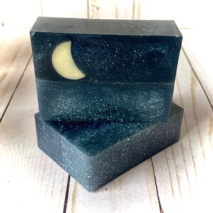 Moon Child Handcrafted Soap Soap Bar Moon Soap Night Sky - Etsy