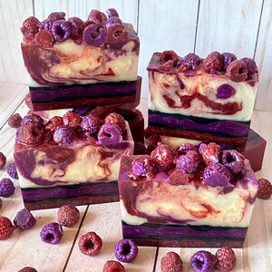 Black Raspberry Vanilla Handcrafted Soap, Soap Bar, Fancy Soap, Artisan ...