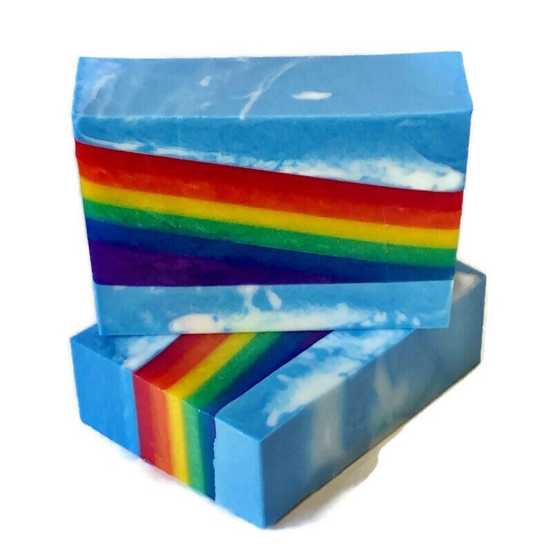 Over the Rainbow Handcrafted Soap Soap Bar Rainbow Soap | Etsy