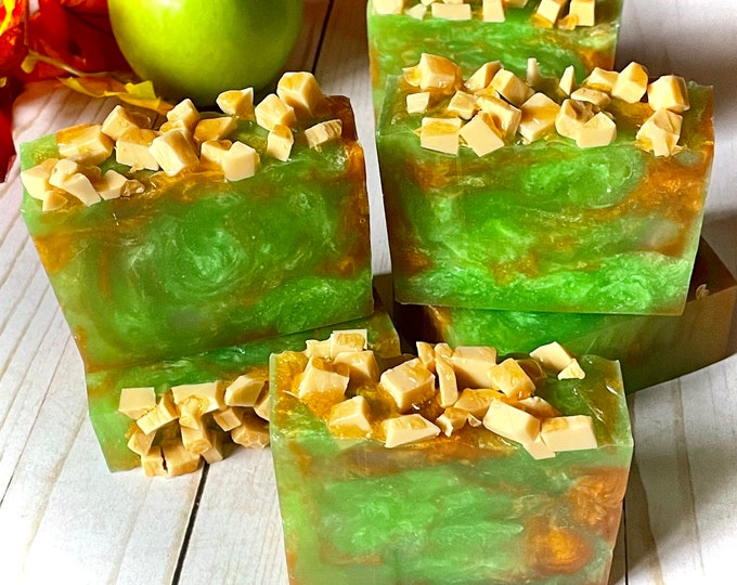 Caramel Apple Handcrafted Soap, Glycerin Soap Bar, Soap for Fall ...
