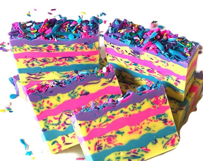 Happy Birthday Cake Handcrafted Soap Glycerin Soap Birthday - Etsy