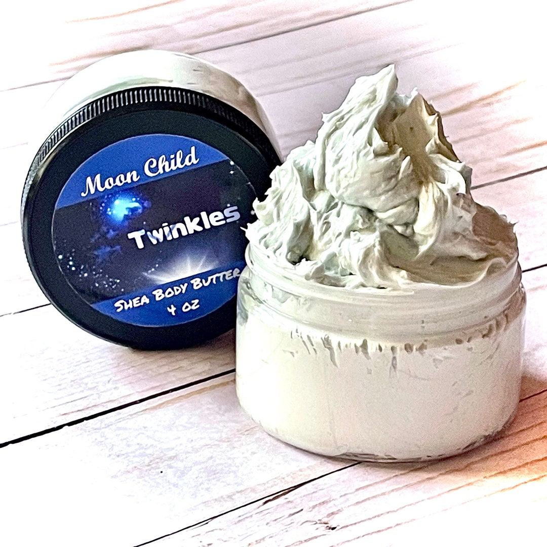 Moon Child Body Butter, Shea Body Butter, Opional Glitter, Night ...
