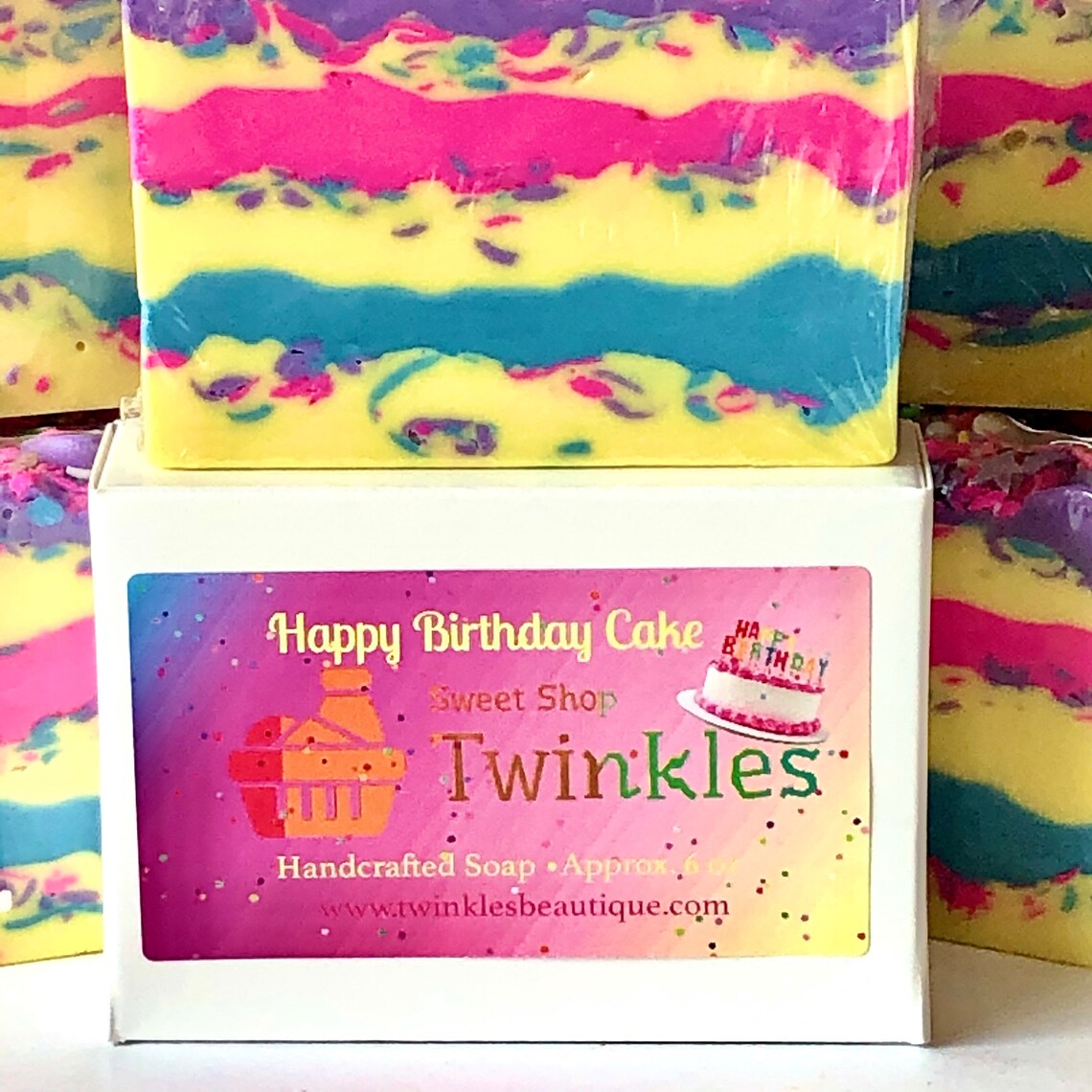 Happy Birthday Cake Handcrafted Soap Glycerin Soap Birthday | Etsy