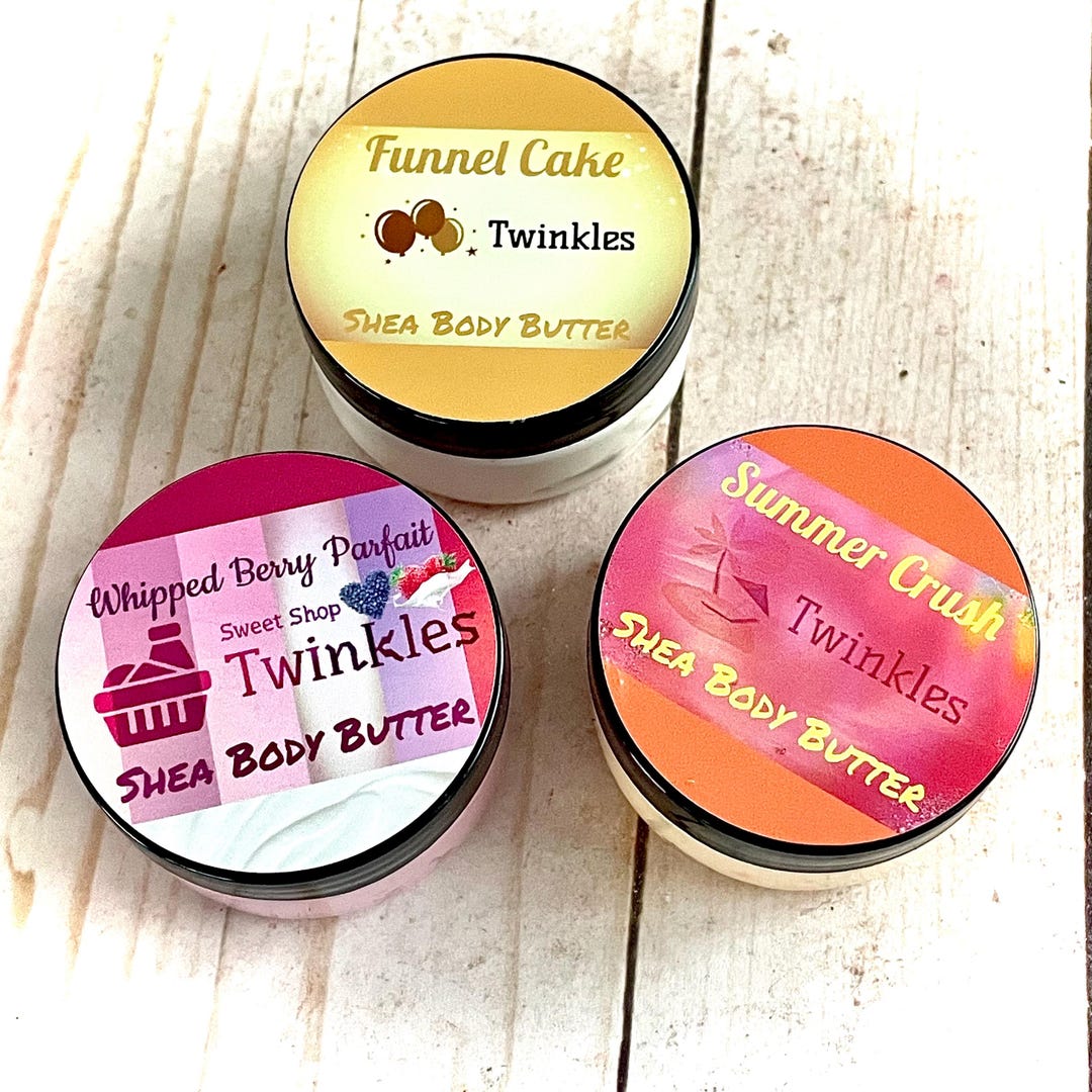 2 Oz Body Butter 3 Pack, Small Size Body Butter, Shea Butter, Whipped ...