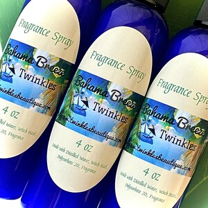 Bahama Breeze Fragrance Spray, ONE 4 Oz Spray, Beach Body Spray, Summer ...