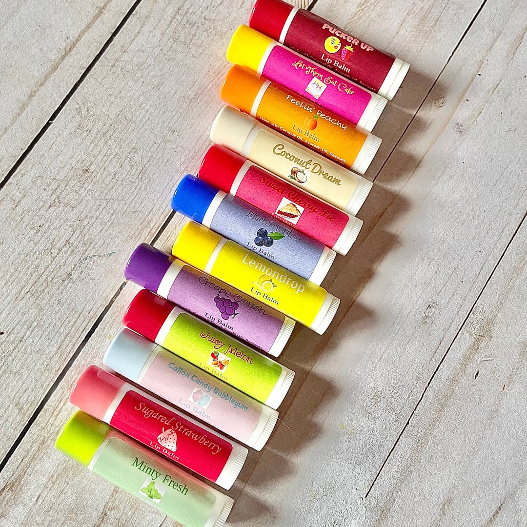 Lip Balm Bundle, Beeswax Lip Balm, Jojoba Avocado and Coconut Oil Lip ...