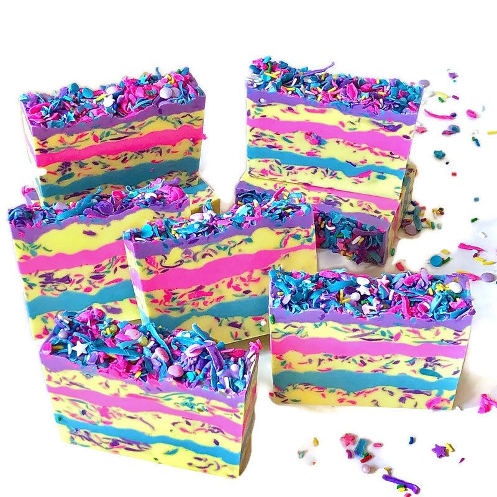Happy Birthday Cake Handcrafted Soap Glycerin Soap Birthday - Etsy