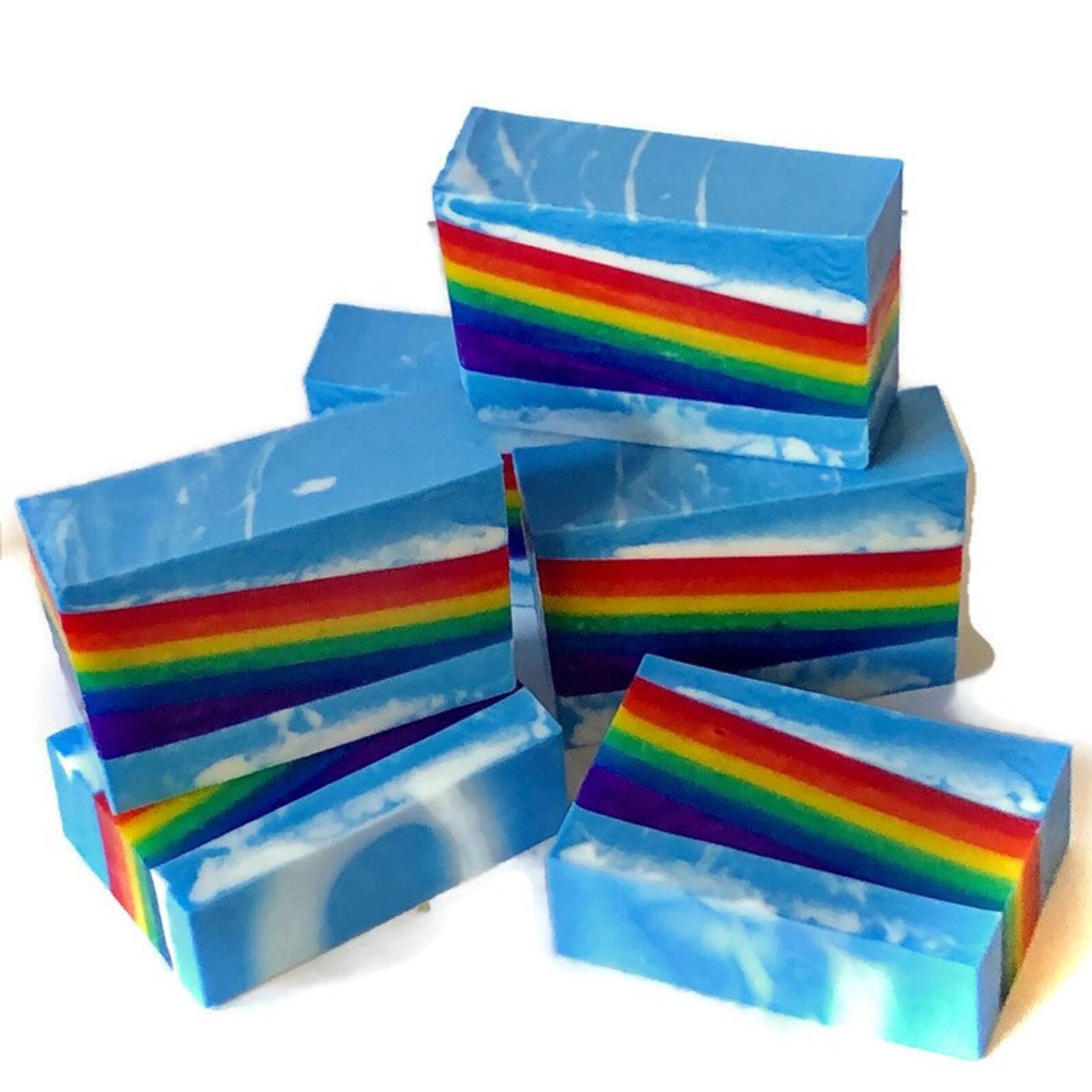 Over the Rainbow Handcrafted Soap Soap Bar Rainbow Soap | Etsy