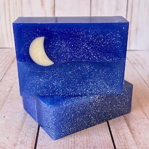 Moon Child Handcrafted Soap, Soap Bar, Moon Soap, Night Sky Soap, Fancy ...