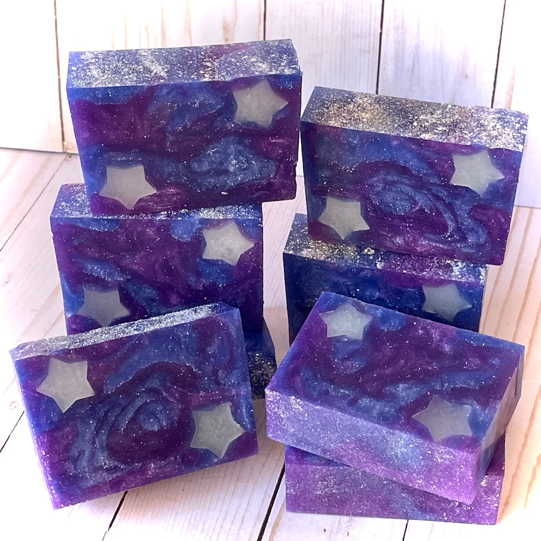 Cosmic Handcrafted Soap, Glycerin Soap Bar, Galaxy Soap, Celestial Soap ...