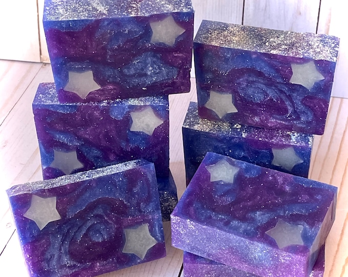 Cosmic Handcrafted Soap, Glycerin Soap Bar, Galaxy Soap, Celestial Soap ...