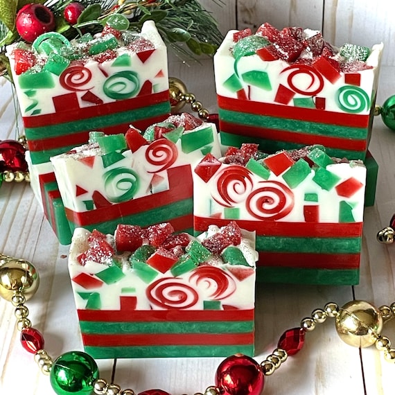 Holly Jolly Handcrafted Soap Christmas Soap Holiday - Etsy